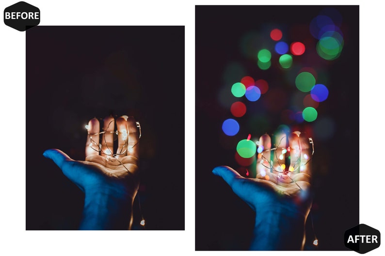 110 Colorful Bokeh Light Overlays Flashy Lights Photoshop - Etsy