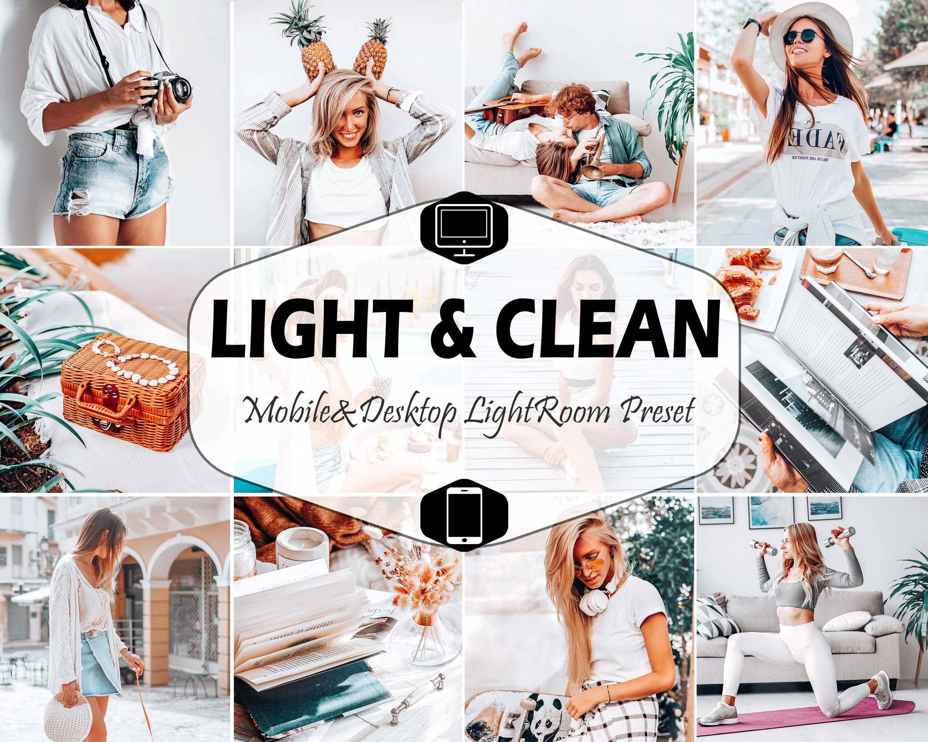 10 Light And Clean Mobile & Desktop Lightroom Presets Bright | Etsy