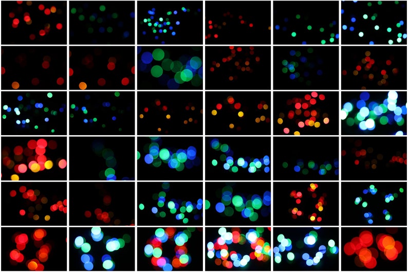 110 Colorful Bokeh Light Overlays Flashy Lights Photoshop - Etsy