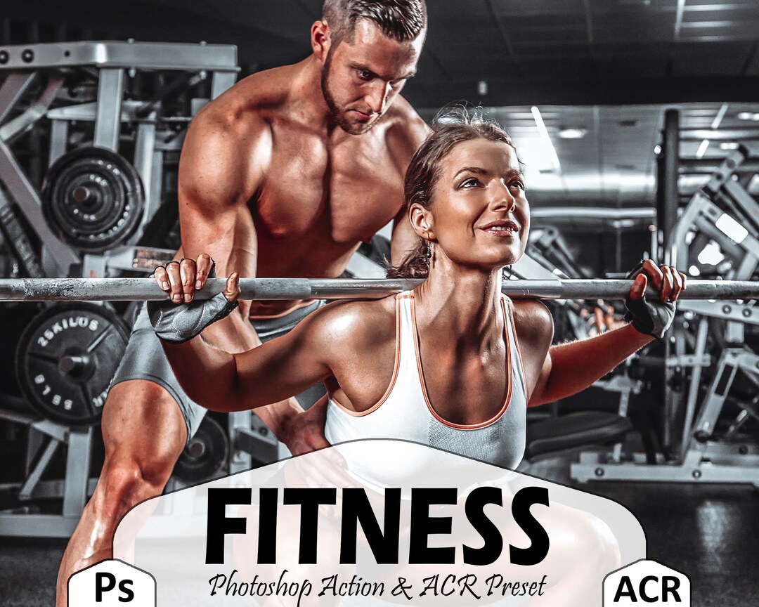 10 Fitness Photoshop Actions, ACR Presets, Bodybuilding Ps Action ...
