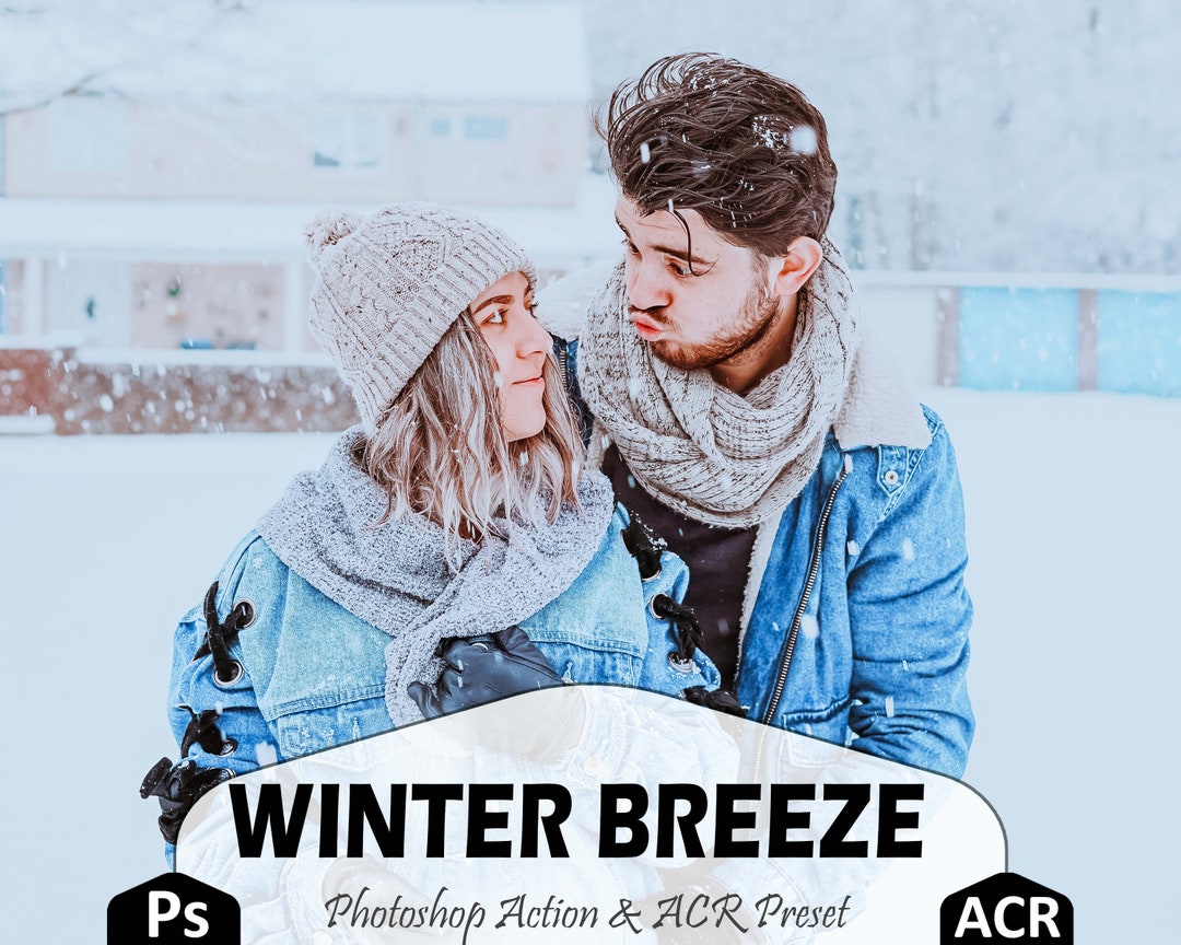 Winter Breeze Photoshop Actions and ACR Presets Snow - Etsy