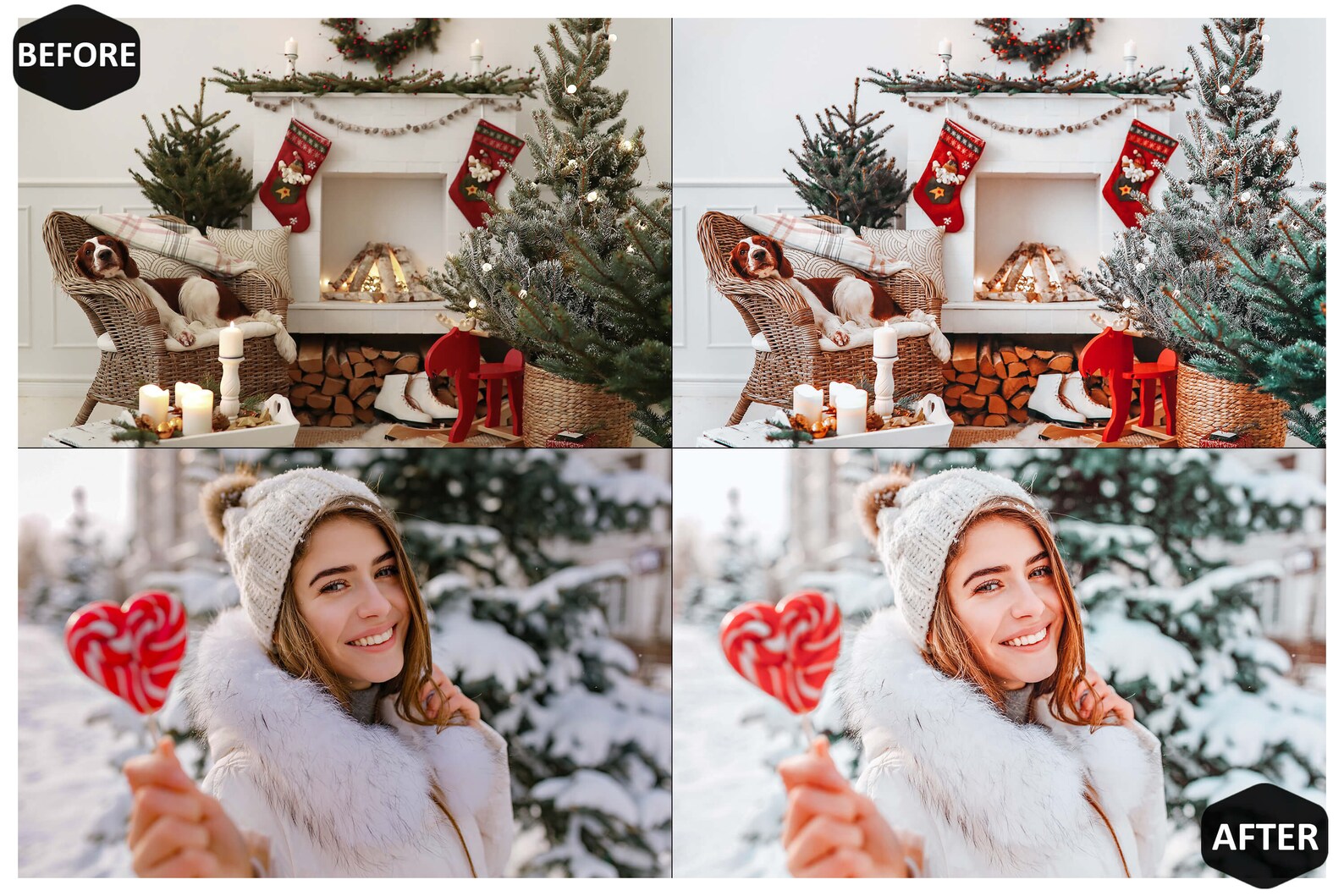 10 Xmas 2021 Mobile & Desktop Lightroom Presets Christmas | Etsy