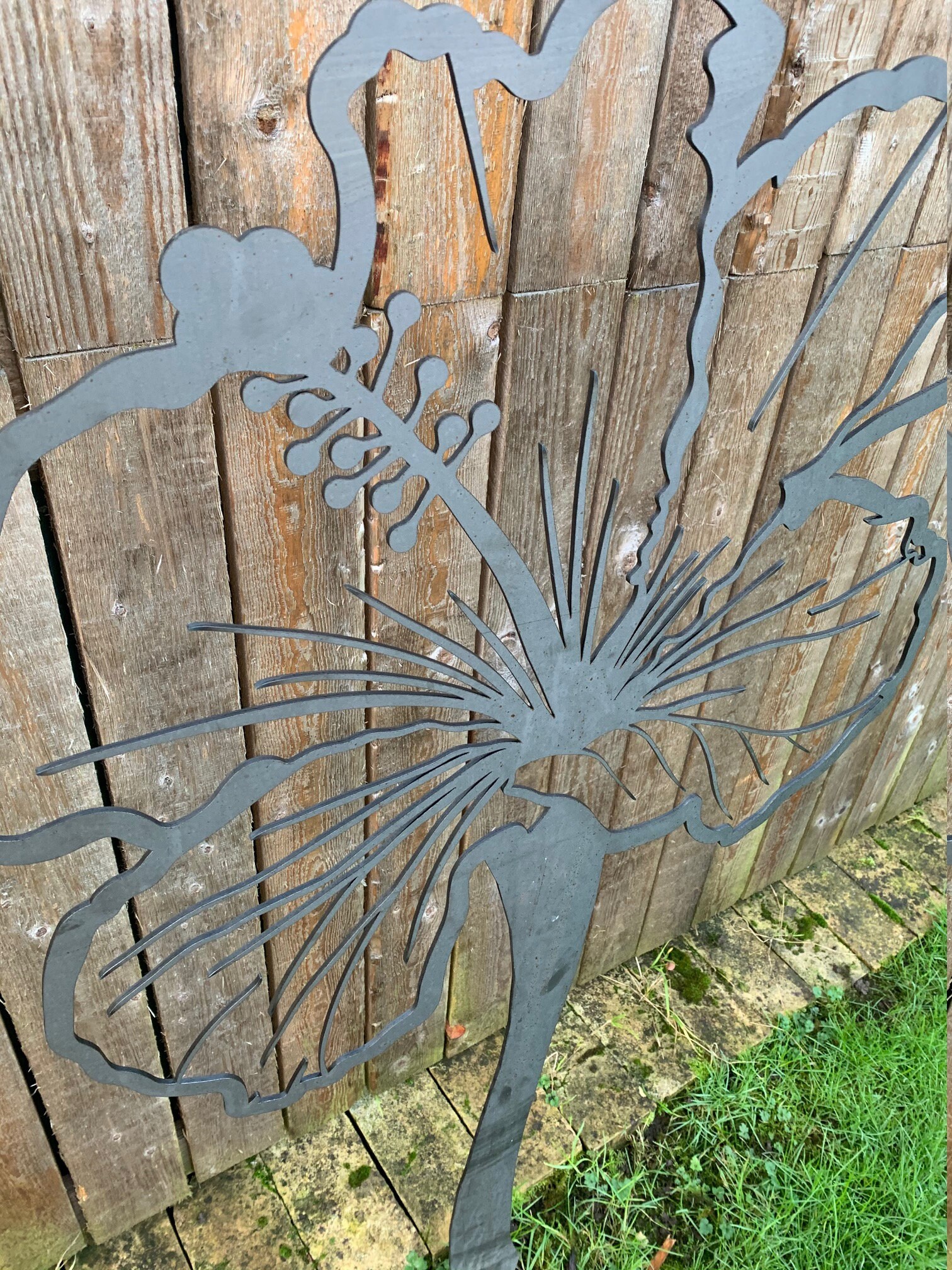 Large Metal Garden Poppy Flower, Garden Sculpture, Garden Decoration ...