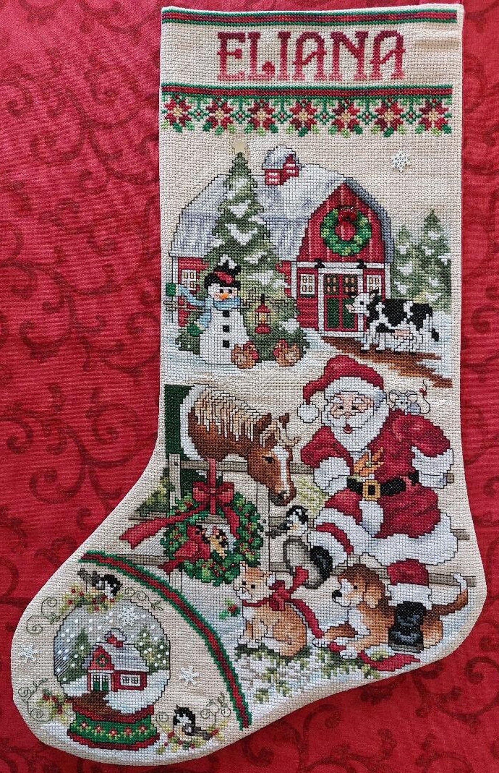 2025 Delivery, Custom Order christmas on the Farm Stocking ...