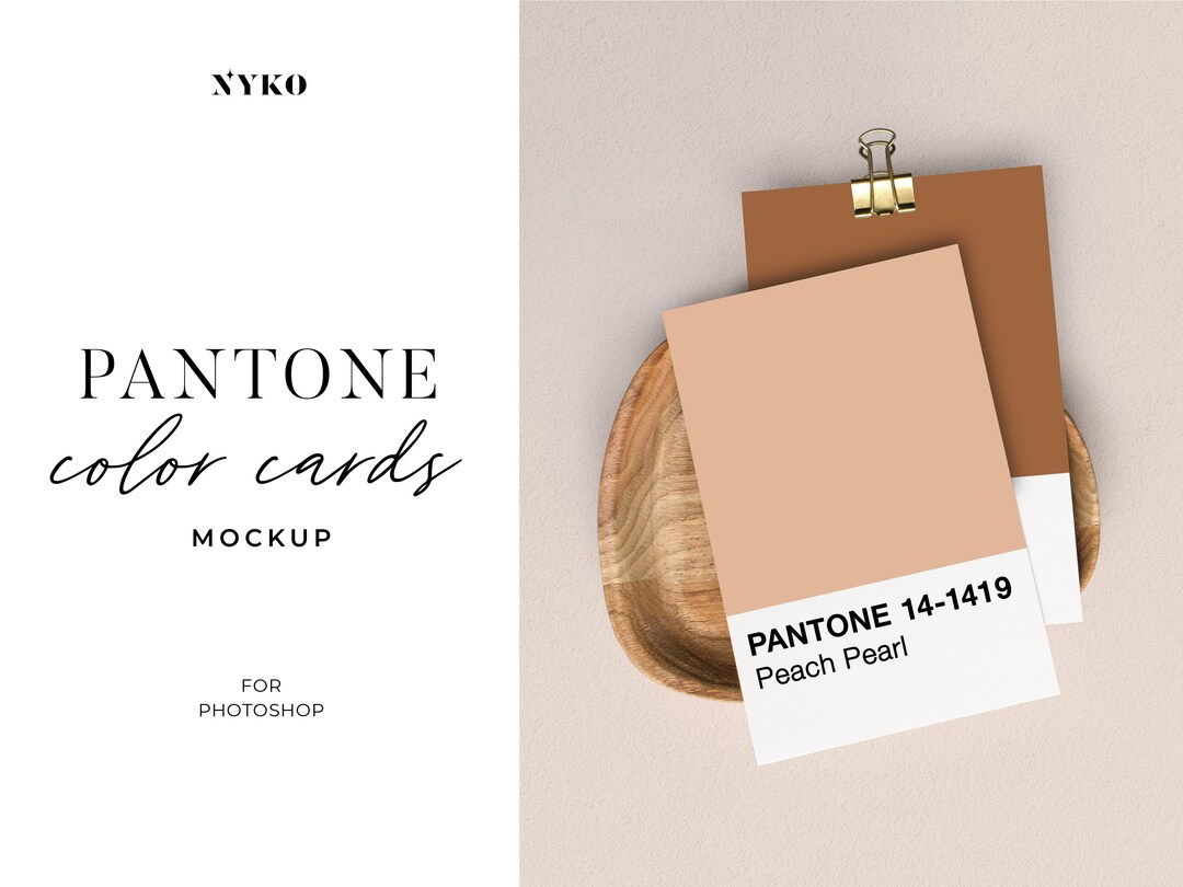 Pantone Color Cards Modern & Stylish Branding Colors Mockup digital ...