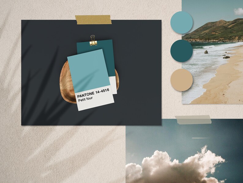 Pantone Color Cards Modern & Stylish Branding Colors Mockup digital ...