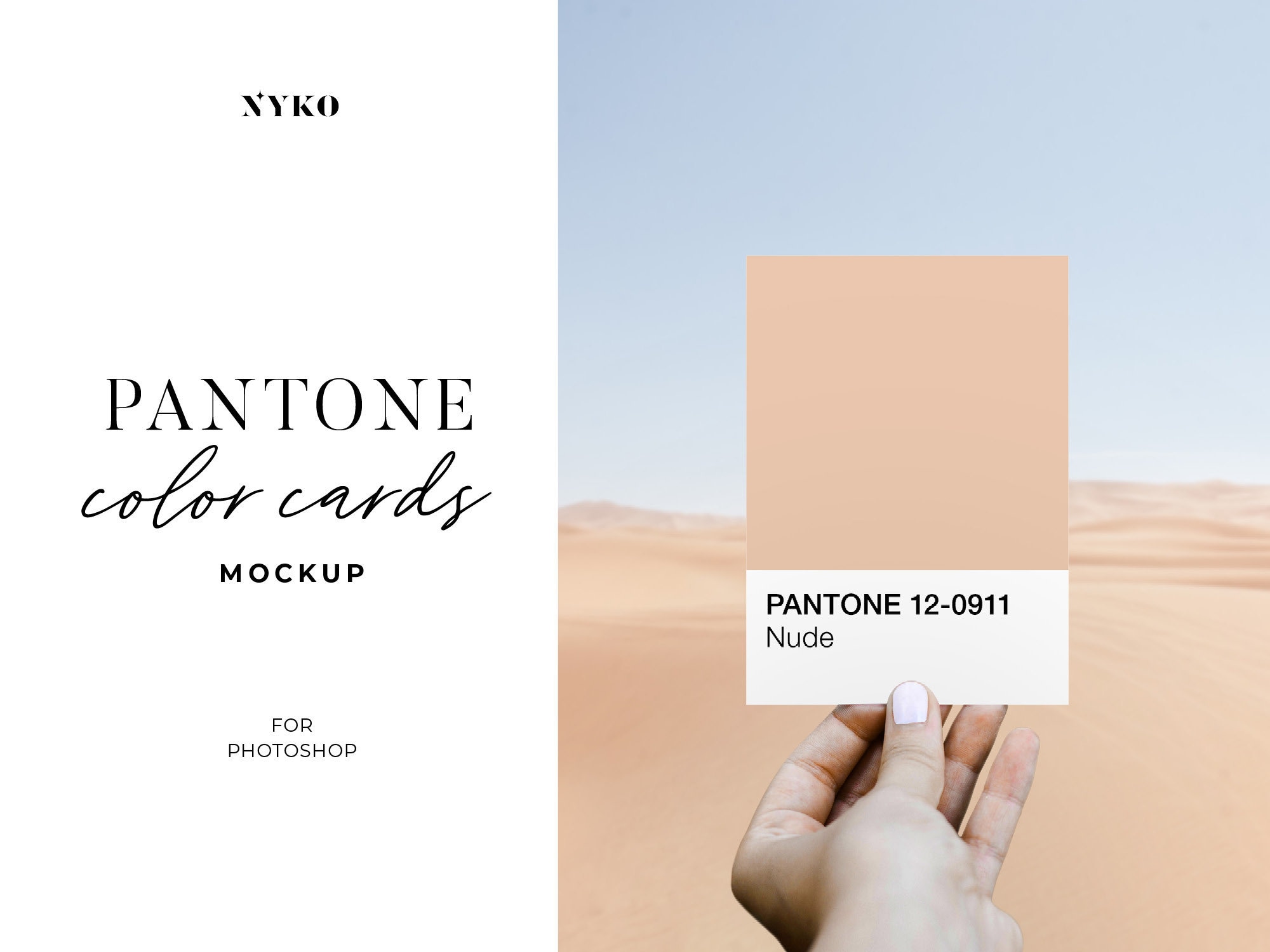 Pantone Color Card Mockup Match Color to Background digital Download - Etsy