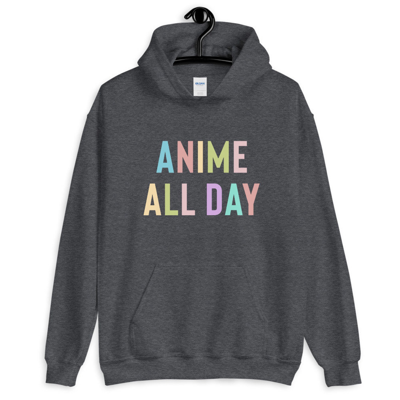 Anime All Day Anime Hoodie Sweatshirt Anime Girl Manga - Etsy