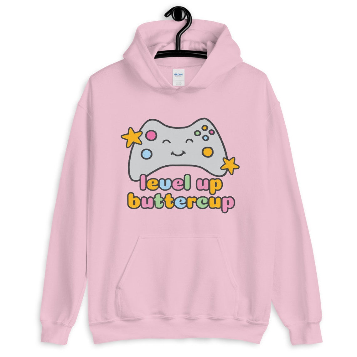 Cute Kawaii Girl Gamer Level up Buttercup Kawaii Hoodie - Etsy