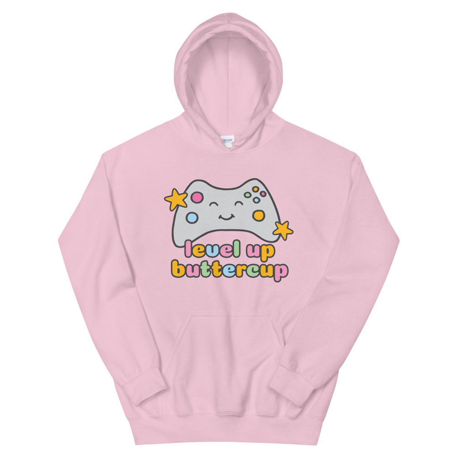 Cute Kawaii Girl Gamer Level up Buttercup Kawaii Hoodie - Etsy
