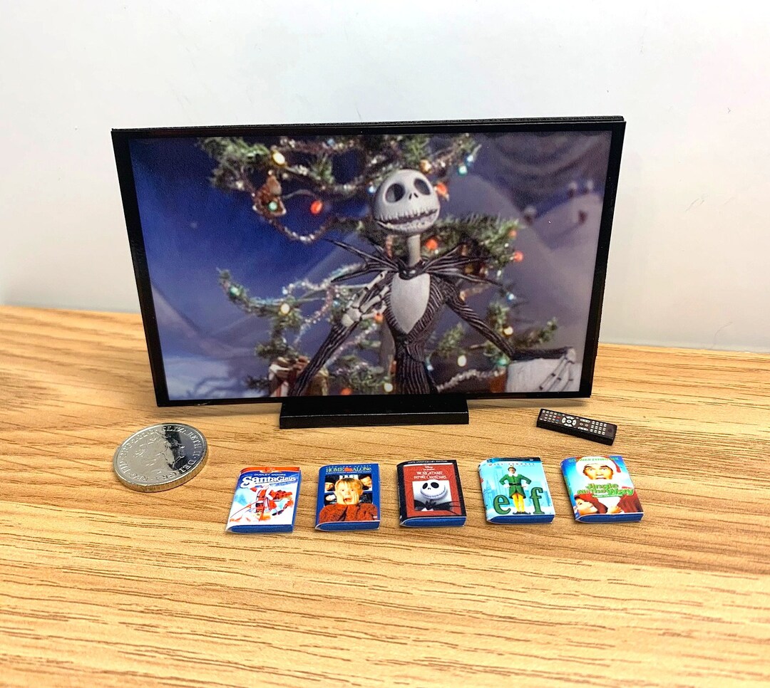 Dolls House Miniatures Christmas TV Dvd's 1/12 Scale or - Etsy