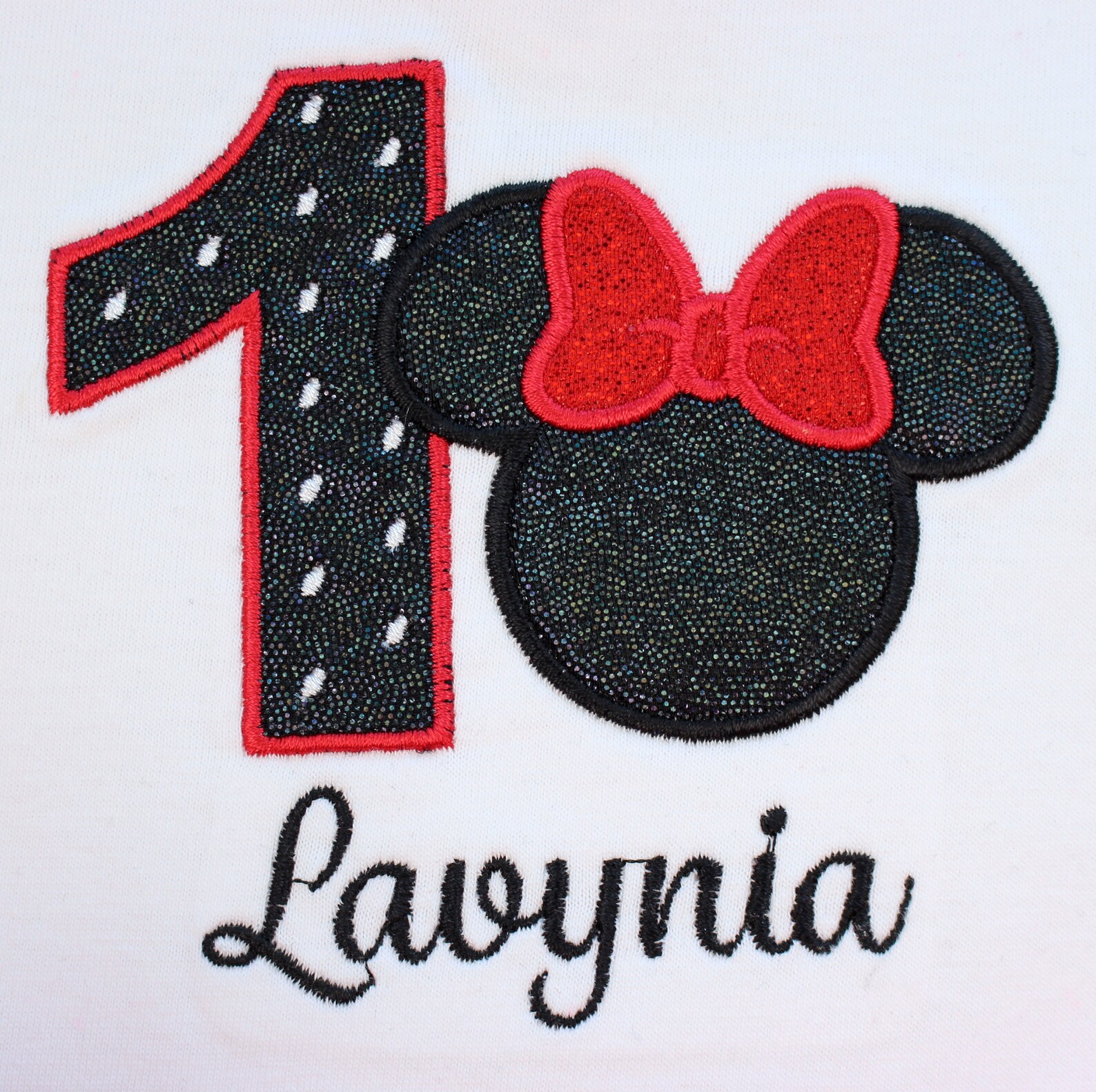 Minnie Applique Embroidery Design - 5 Sizes + Bonus Birthday Minnie ...
