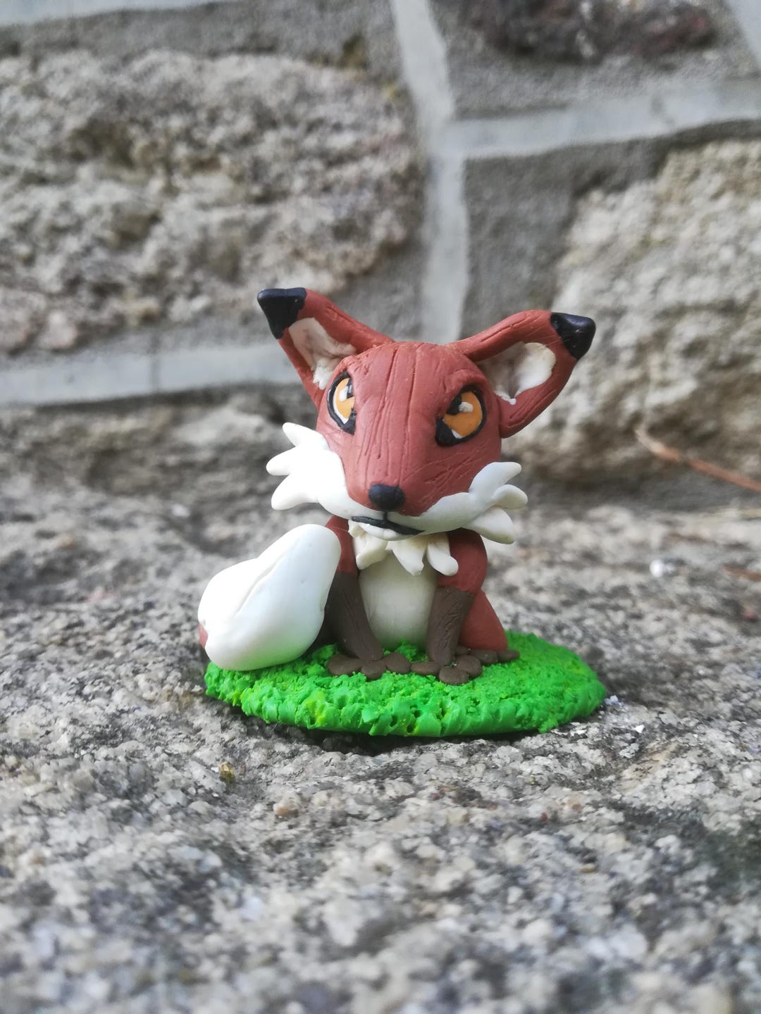Fimo Fox Figurine - Etsy