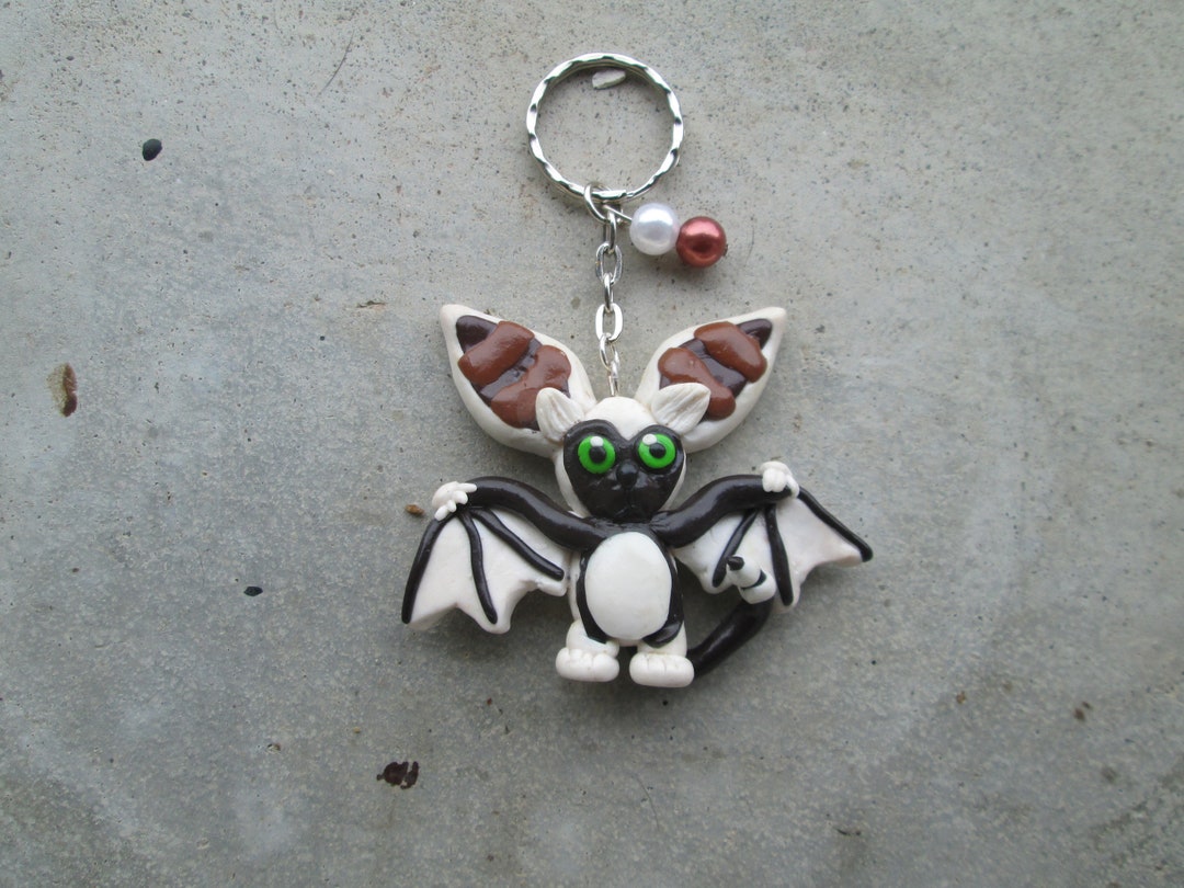 Momo Keychain in Fimo - Etsy