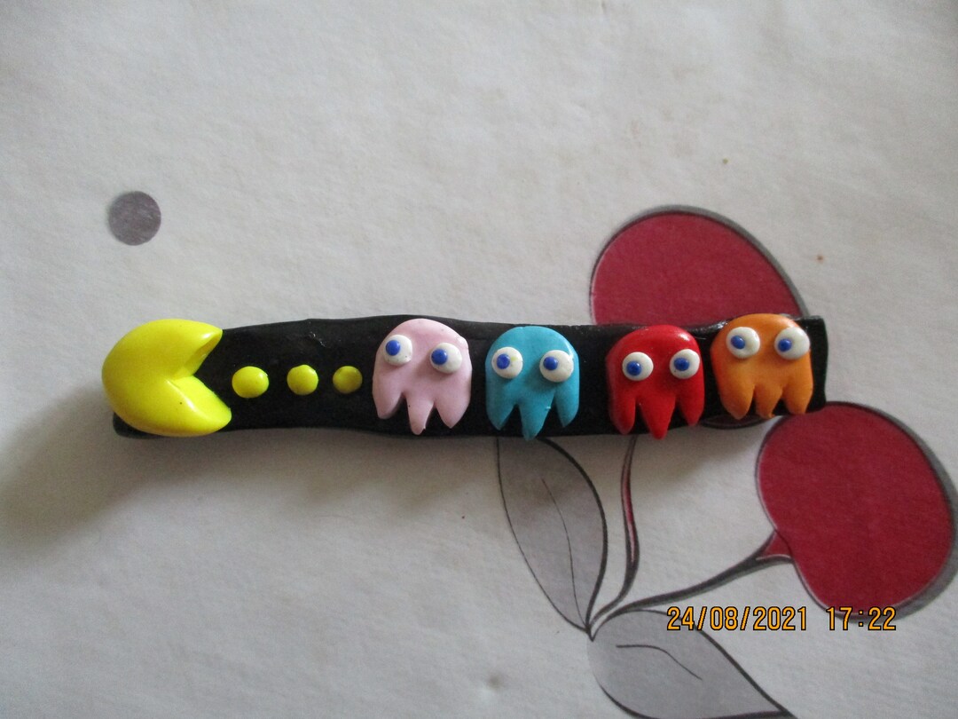 Magnet Pac-man in Fimo - Etsy