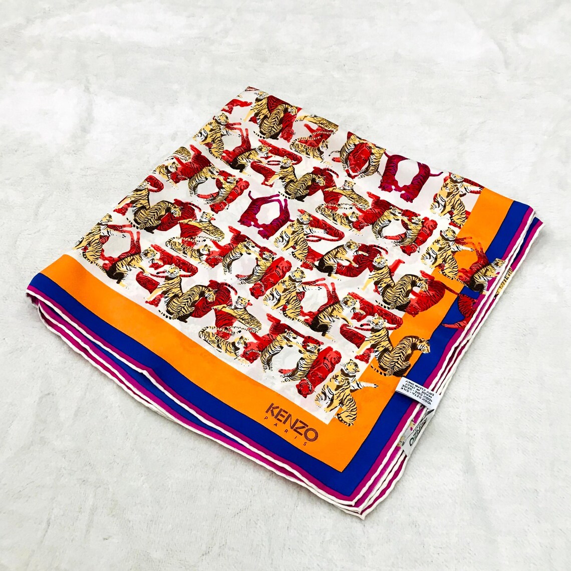 Vintage KENZO Scarf, Rare Kenzo Silk Scarf Bandana, Vintage Fashion - Etsy