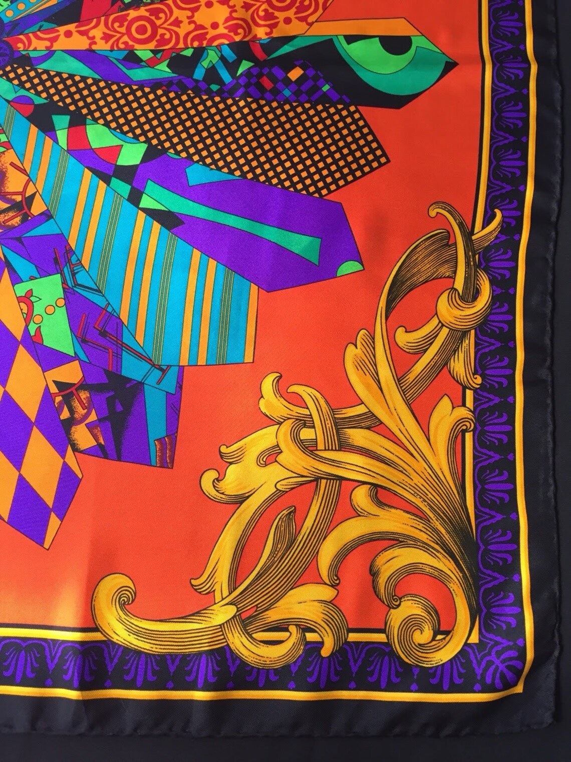 Vintage Versace Scarf Rare Versace Silk Scarf Gianni Versace - Etsy