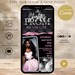 Animated Elegant Pink Prom Send off Video Invitation,digital Prom Party ...