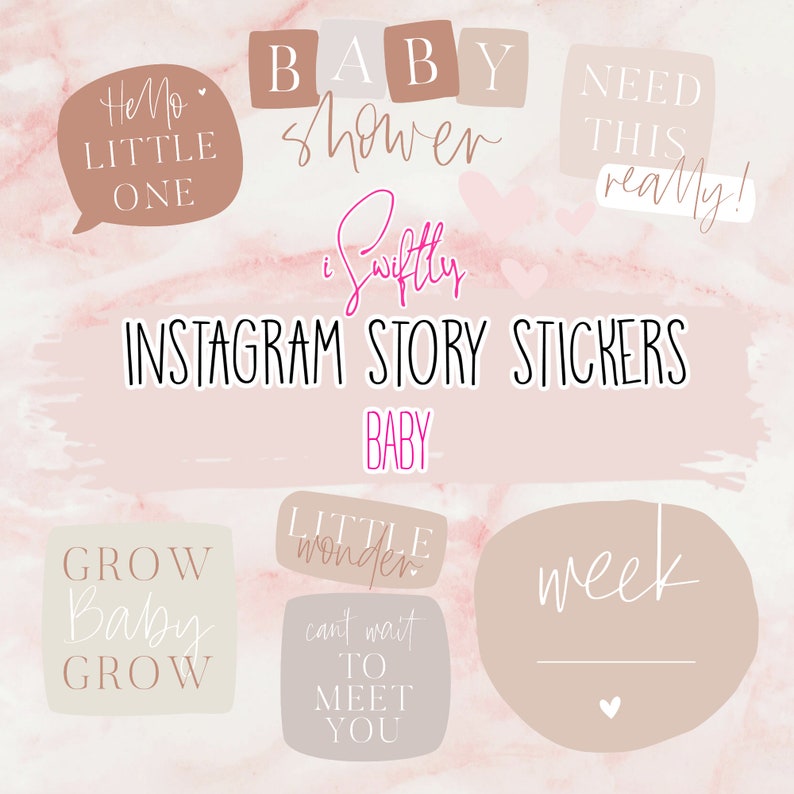 30 Baby Instagram Story Sticker Pack Insta Story Stickers - Etsy