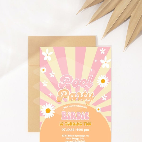 Retro Pool Party - Etsy