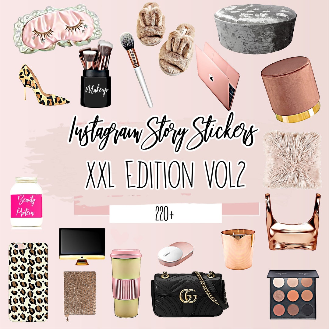 220 Sticker Bundle Instagram Story Sticker Pack, Insta Story Stickers ...