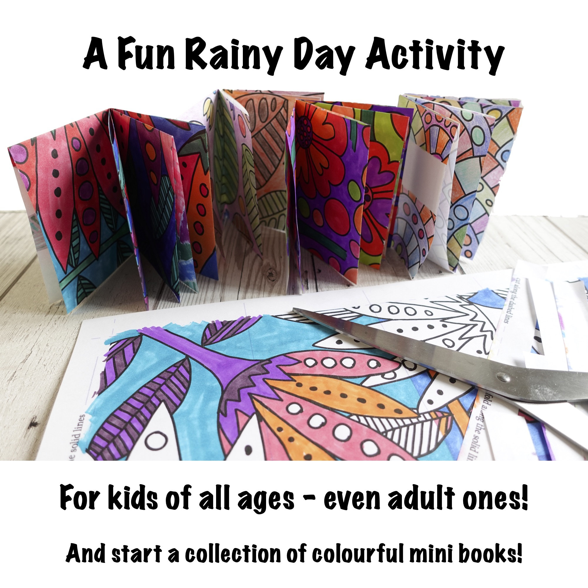 Colour and Make a Mini Book Bumper Pack 10 Designs - Etsy UK