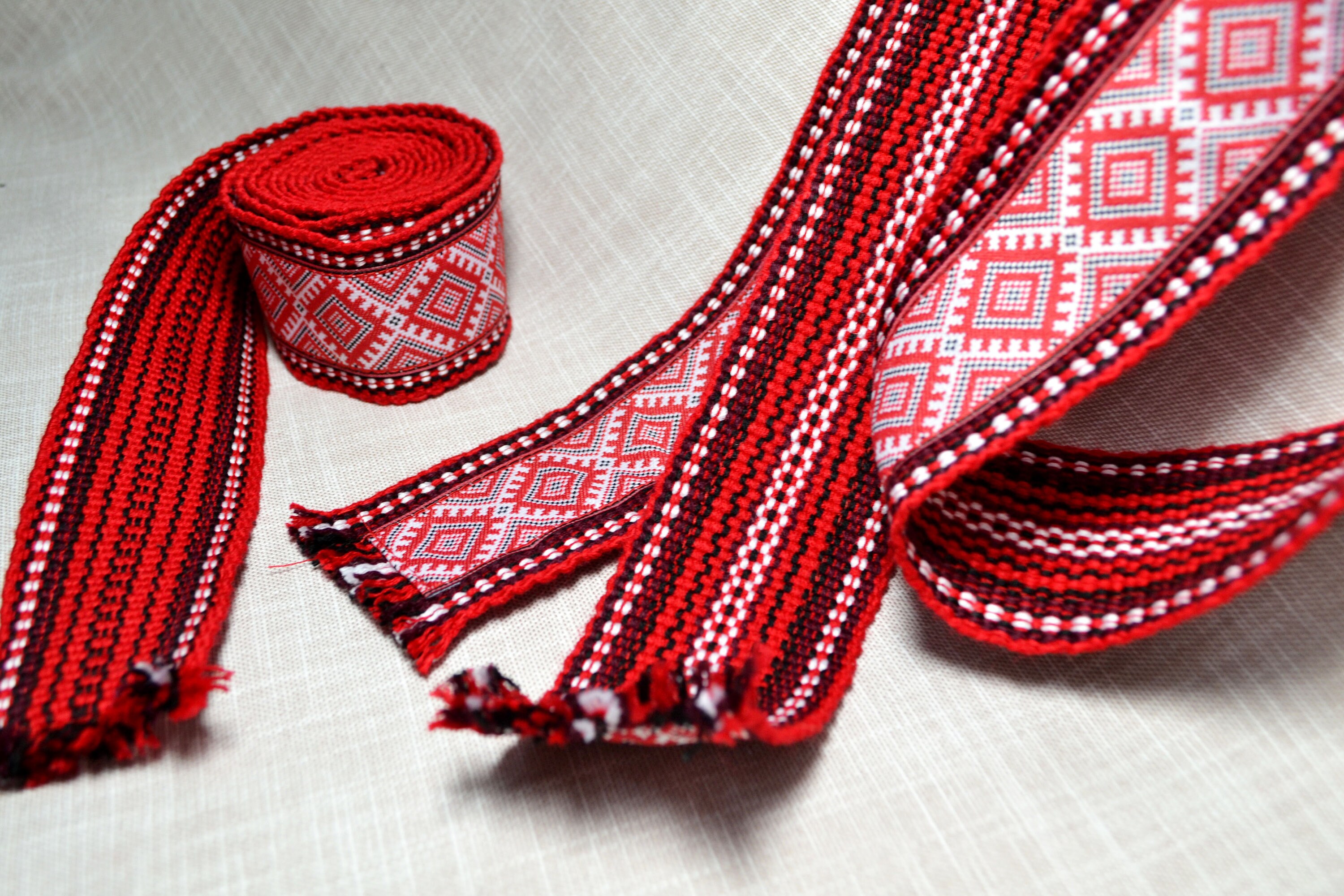 Cossack Woven Belt Kozak Red Sash Ukrainian Gifts Length 2 - Etsy