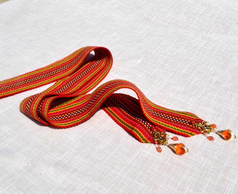 Handwoven Wool Witch Belt Pagan Sash, Gothic Costume - Etsy