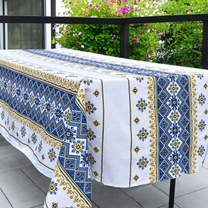 Ukrainian Tablecloth Christmas Linen Table Covering Made in Ukraine - Etsy