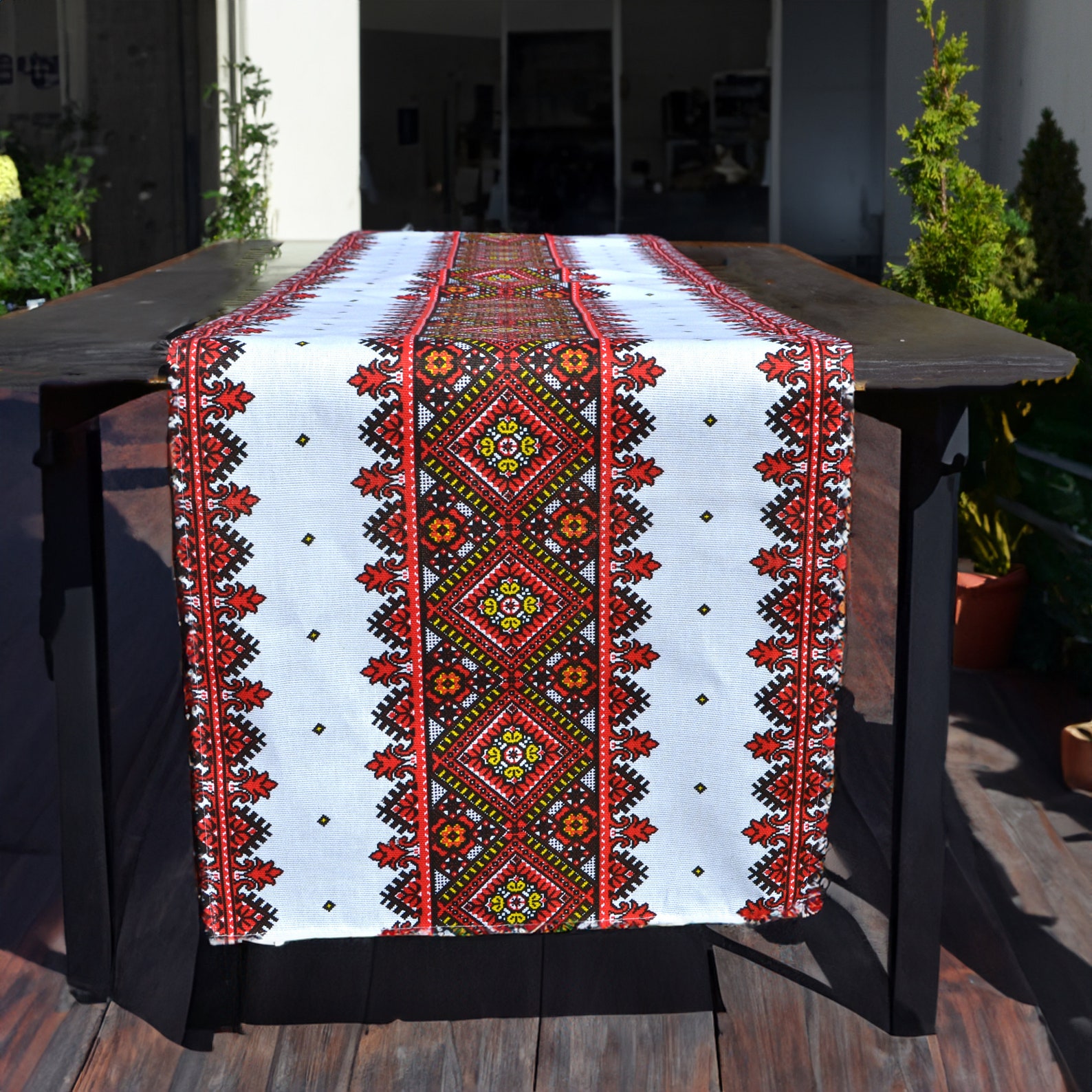 Ukrainian Table Runner Handmade Embroidery Print - Etsy