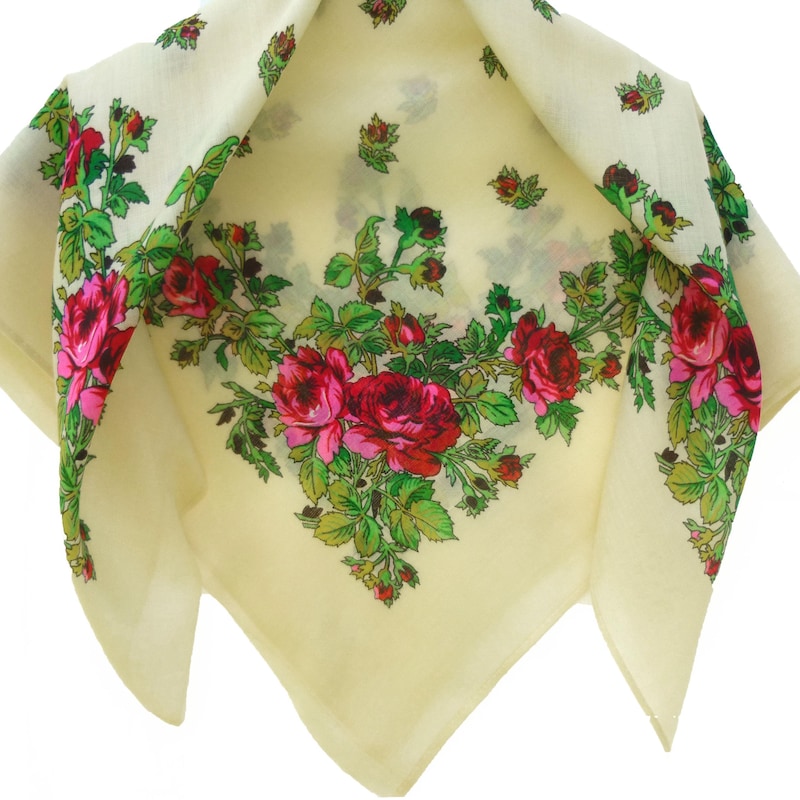 Babushka Scarf - Etsy