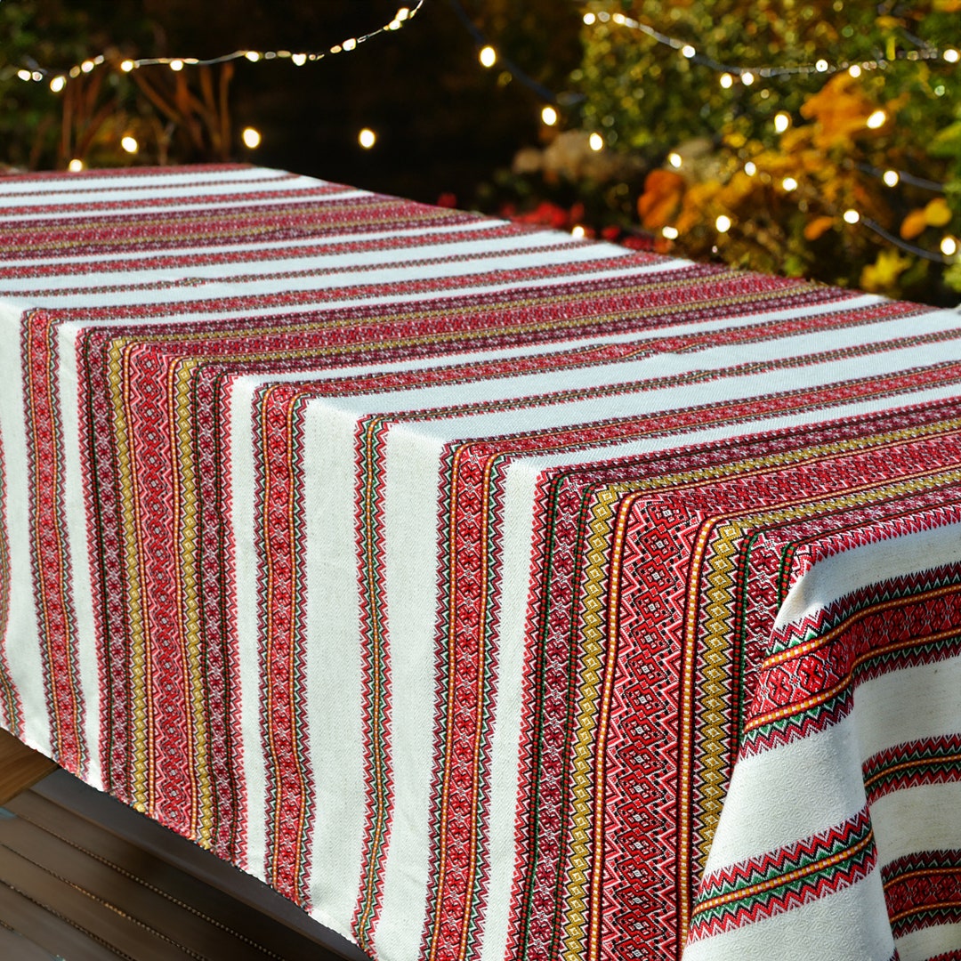 Ukrainian Embroidered Table Cloth Ethnic Tablecloth Made in Ukraine - Etsy