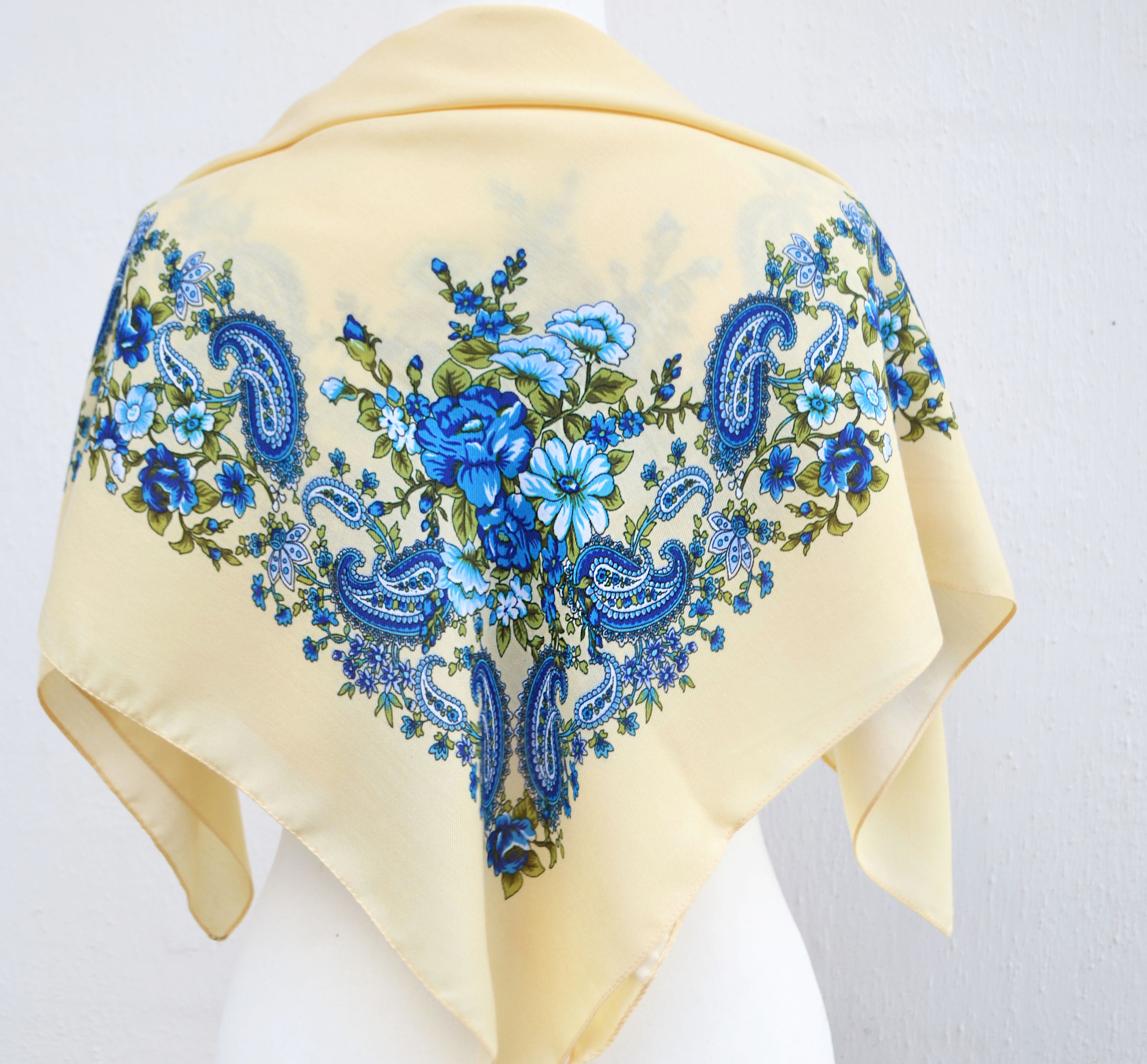 Ukrainian Floral Scarf Slavic Headscarf Russian Head Scarves - Etsy