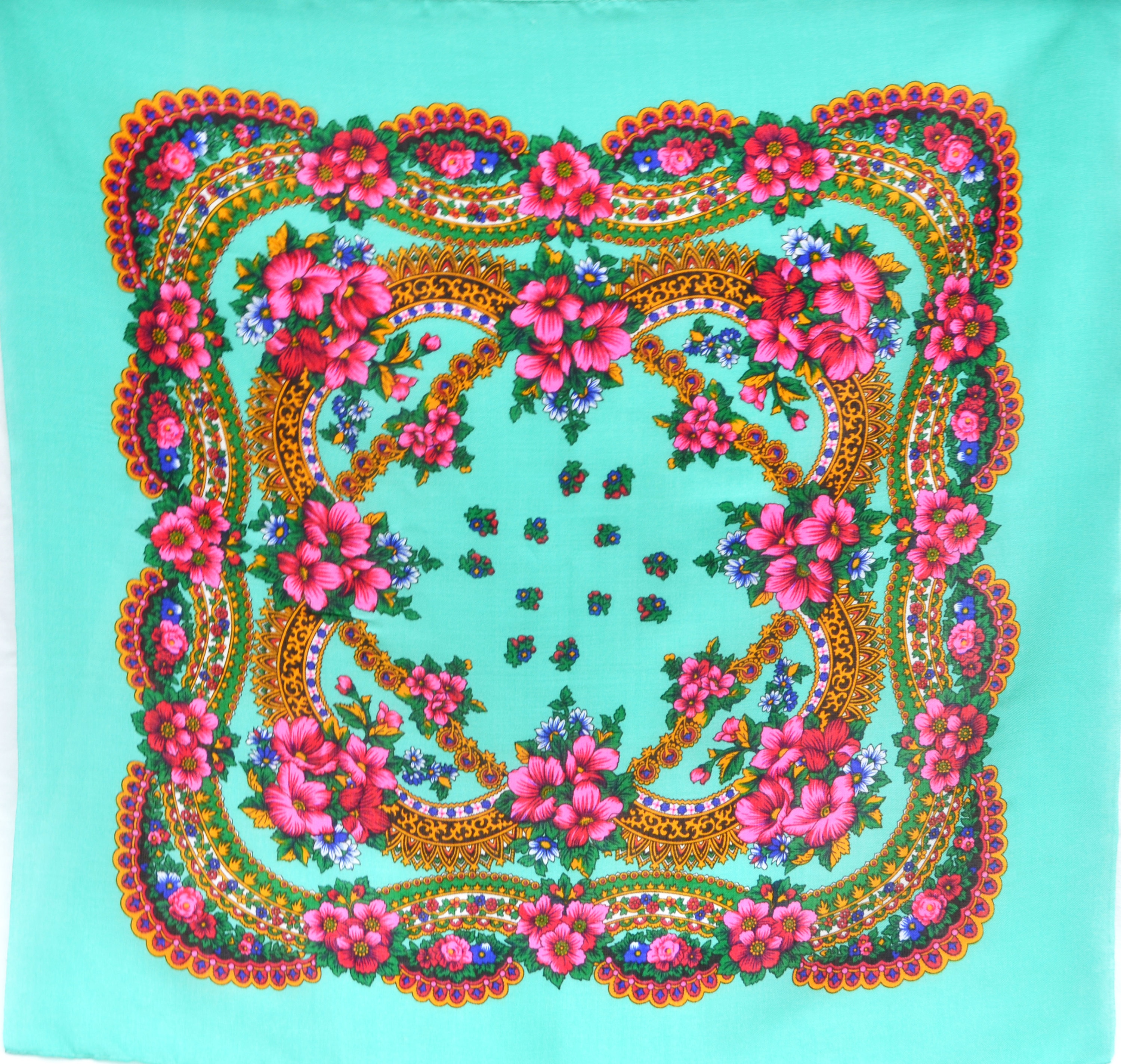 Ukrainian scarf Floral babushka scarf Folk scarf Ukrainian | Etsy