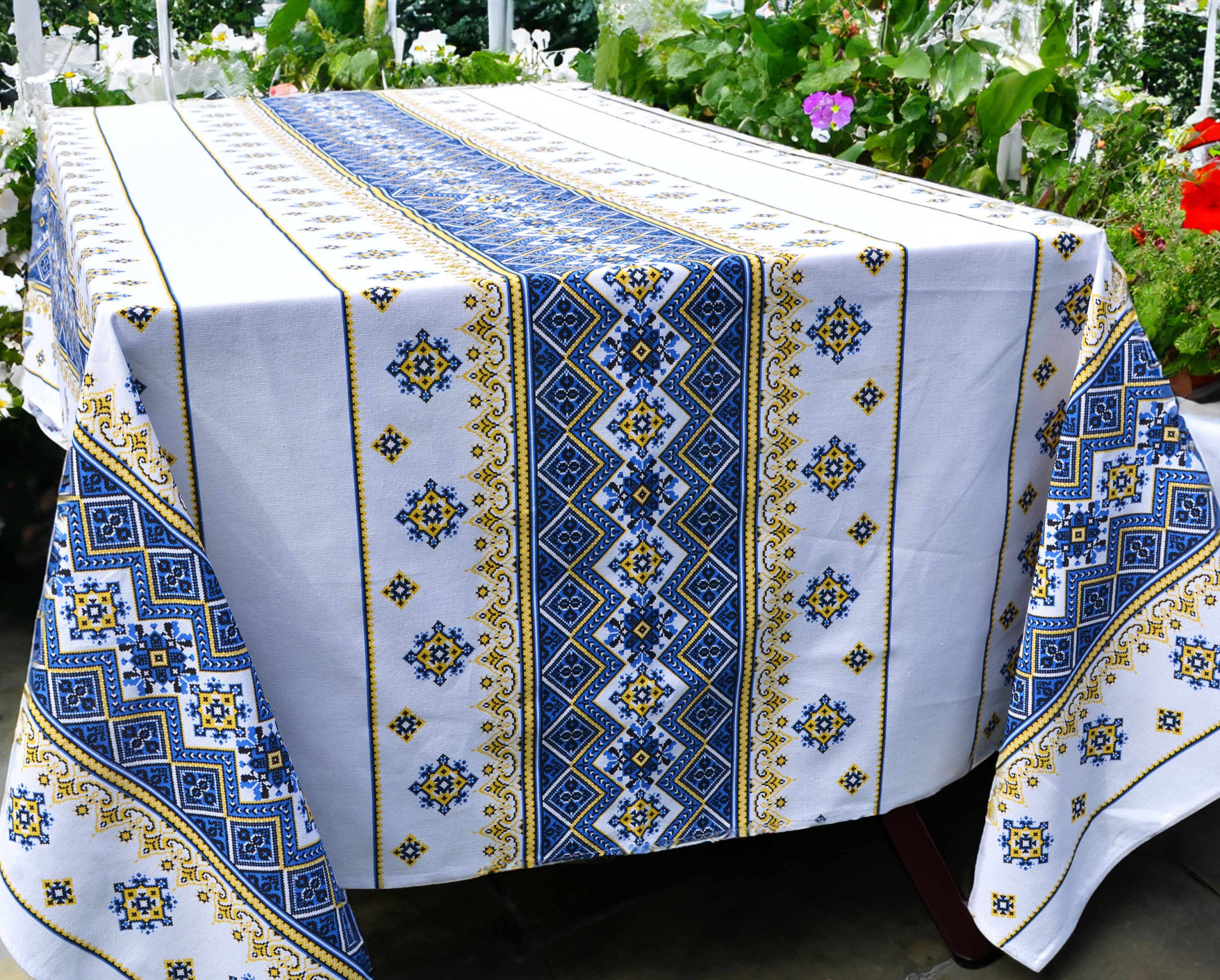 Ukrainian Tablecloth Christmas Linen Table Covering Made in Ukraine - Etsy