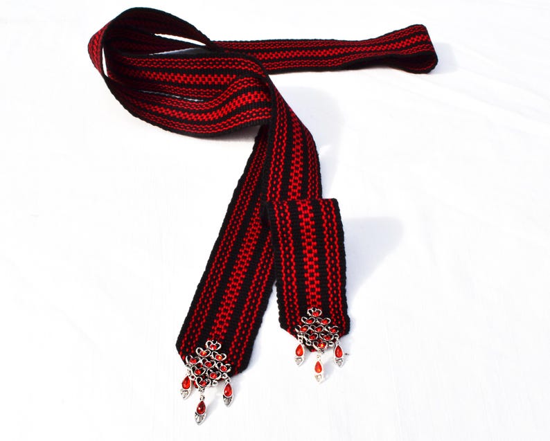 Handwoven Wool Witch Belt Pagan Sash, Gothic Costume - Etsy