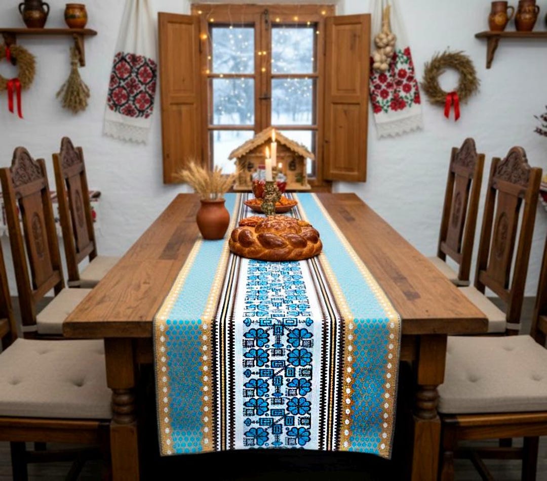 Ukrainian Table Runner Slavic Home Décor - Etsy