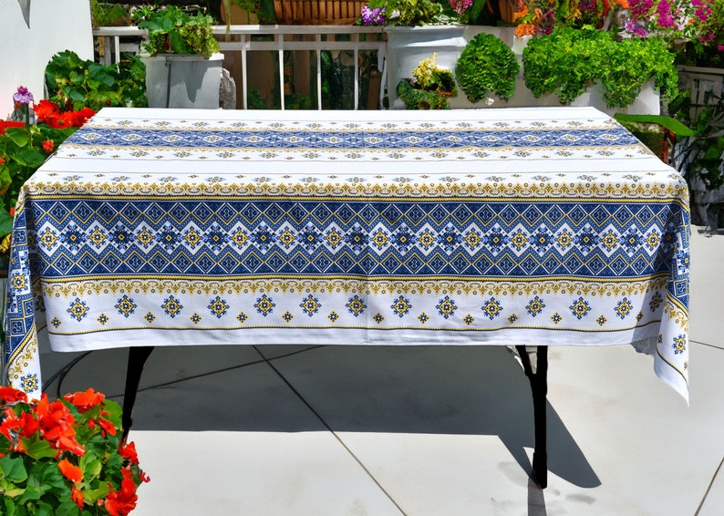 Ukrainian Tablecloth Christmas Linen Table Covering Made in Ukraine - Etsy