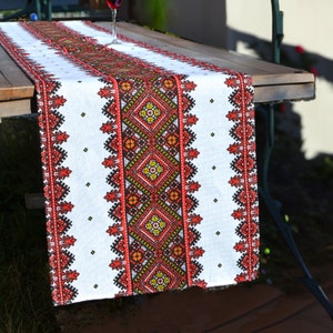 Ukrainian Table Runner Handmade Embroidery Print - Etsy