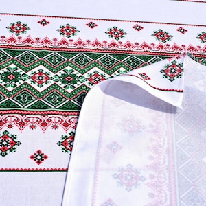 Ukrainian Tablecloth Christmas Linen Table Covering Made in Ukraine - Etsy