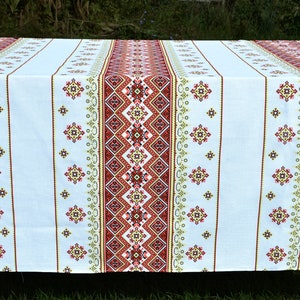 Ukrainian Tablecloth Christmas Linen Table Covering Made in Ukraine - Etsy