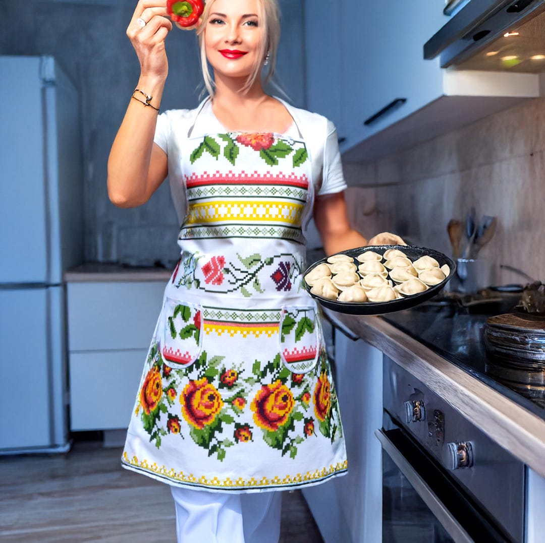 100% Linen Ukrainian Apron Ukrainian Gift - Etsy