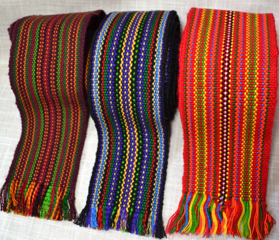 Ukrainian Cossack Woven Sash Belt Krajka Hutsul Belts Hippie Sash Belt ...