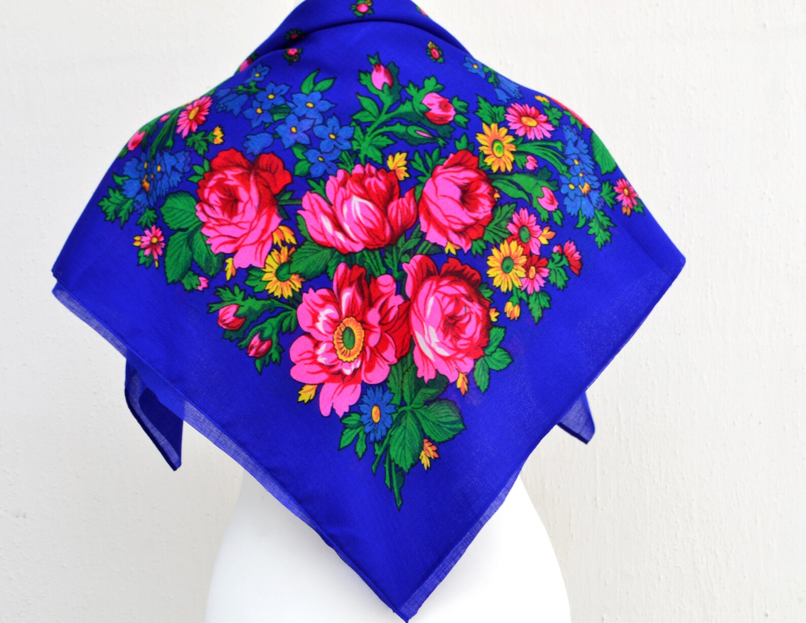 Ukranian Scarf Babushka Floral Scarves Head Scarf 2929 - Etsy