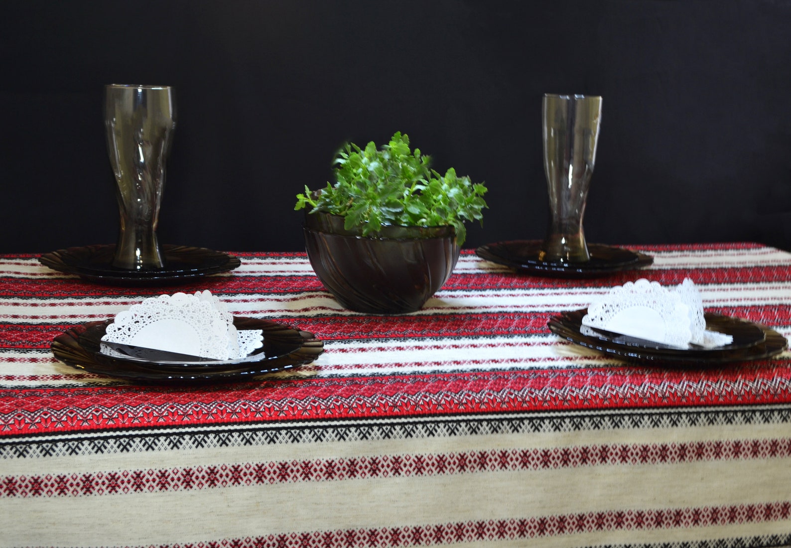 Ukrainian Embroidery Tablecloth Ethnic Tablecloth Farmhouse | Etsy