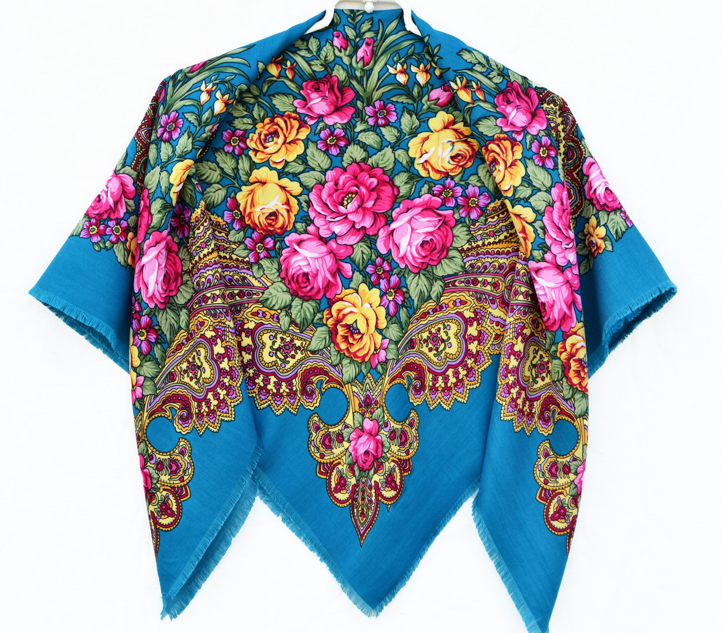 Ukranian Head Scarf Babushka Scarves Size 3937 by - Etsy UK