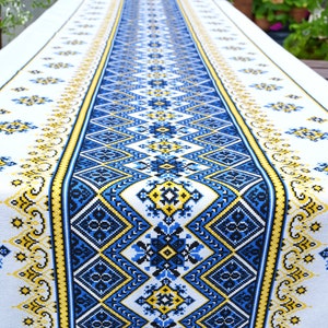 Ukrainian Table Runner Handmade Embroidery Print Slavic Table Cloth - Etsy