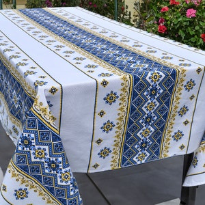 Ukrainian Tablecloth Christmas Linen Table Covering Made in Ukraine - Etsy