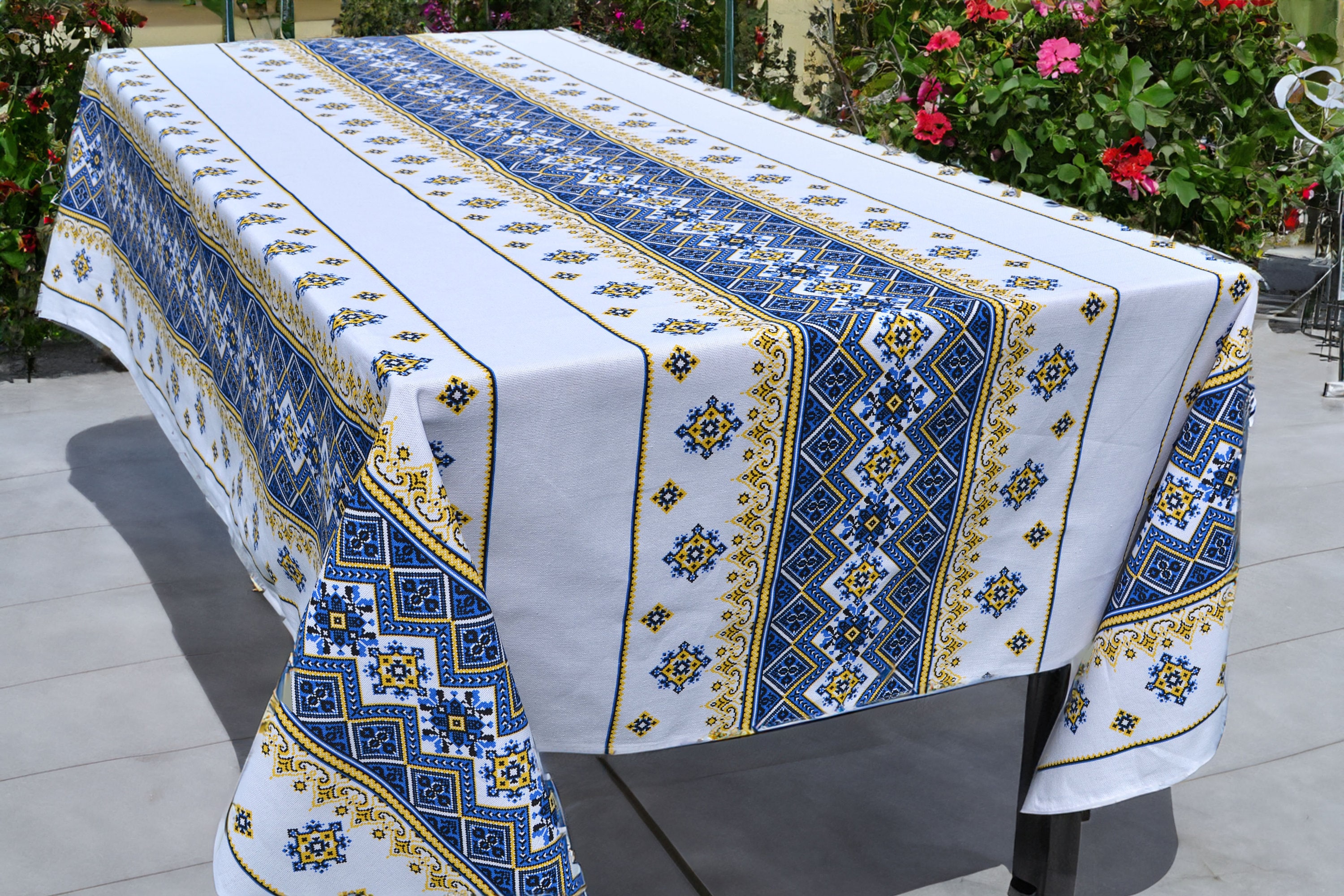 Ukrainian Tablecloth Christmas Linen Table Covering Made in Ukraine - Etsy