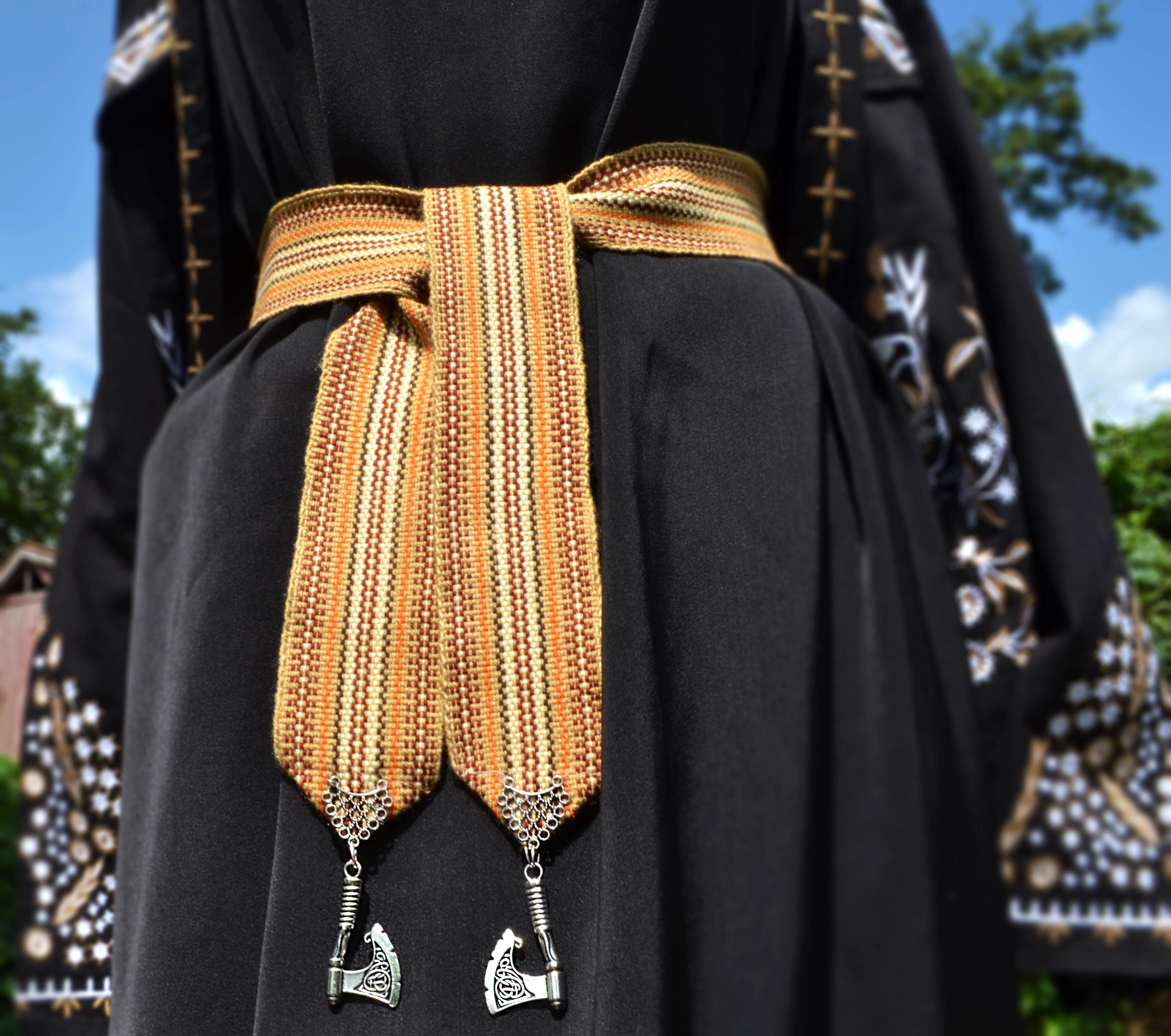 Handwoven Wool Witch Belt Pagan Sash, Gothic Costume - Etsy